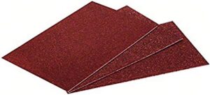 bosch 2609256d33 sheet set for omt (oscilating multi-tool) profile sanding plate auz 70 g, red