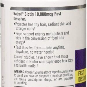 Natrol Biotin 10000mcg FST Dslv