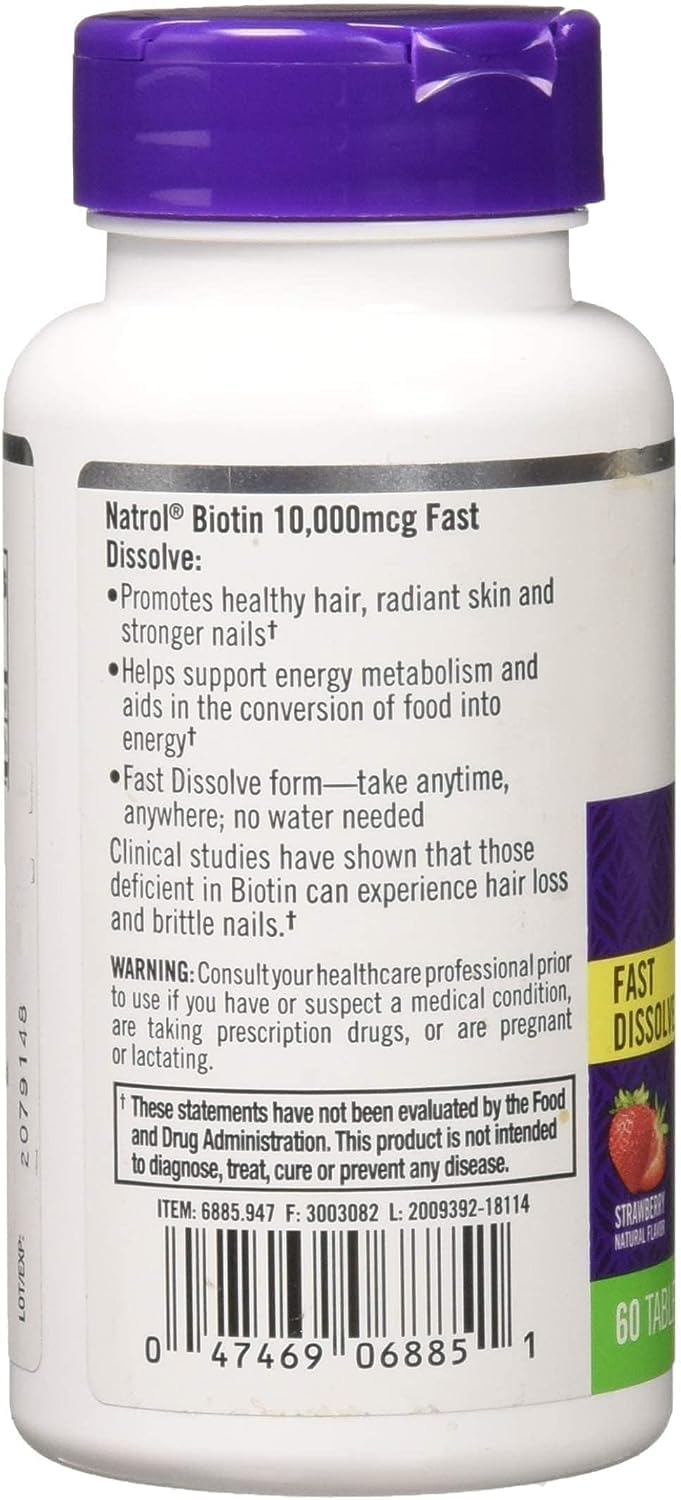 Natrol Biotin 10000mcg FST Dslv