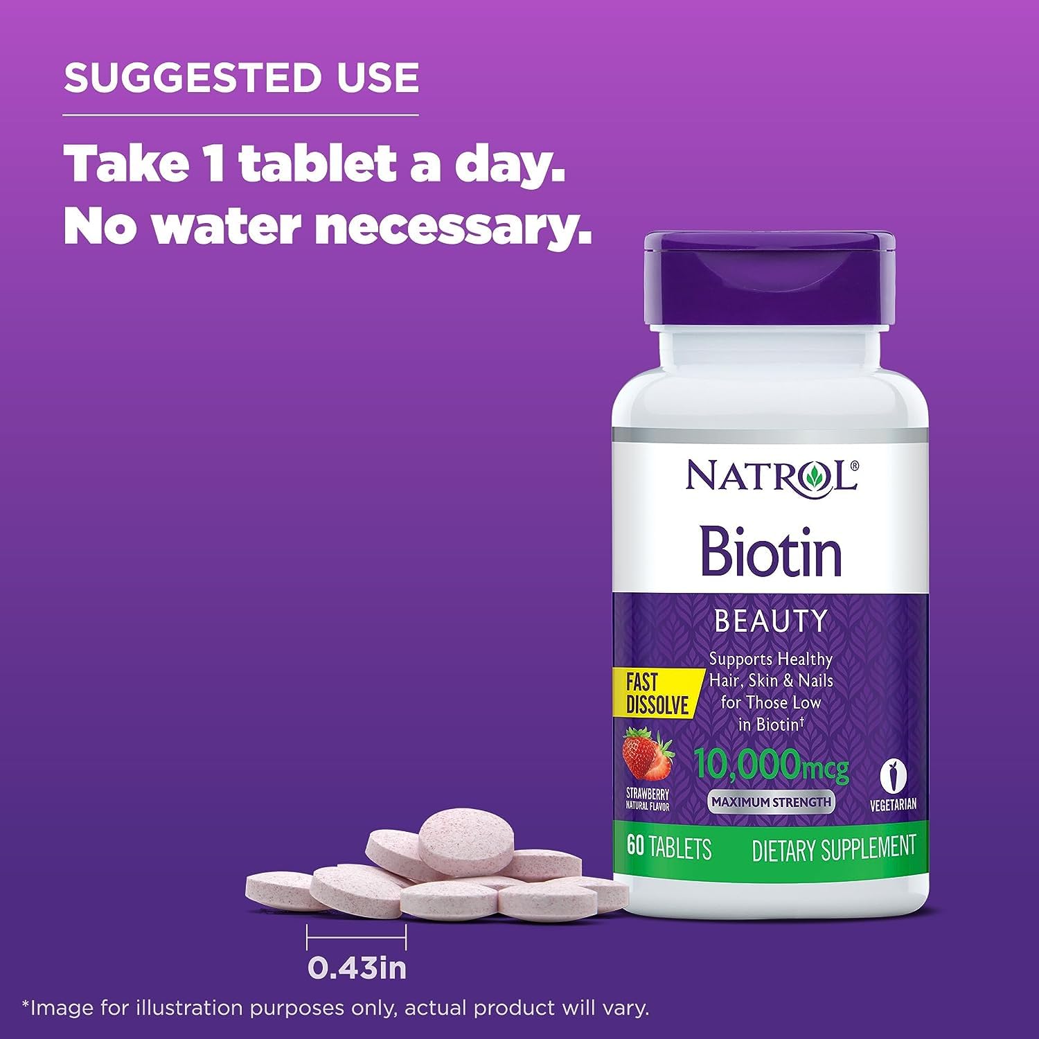 Natrol Biotin 10000mcg FST Dslv