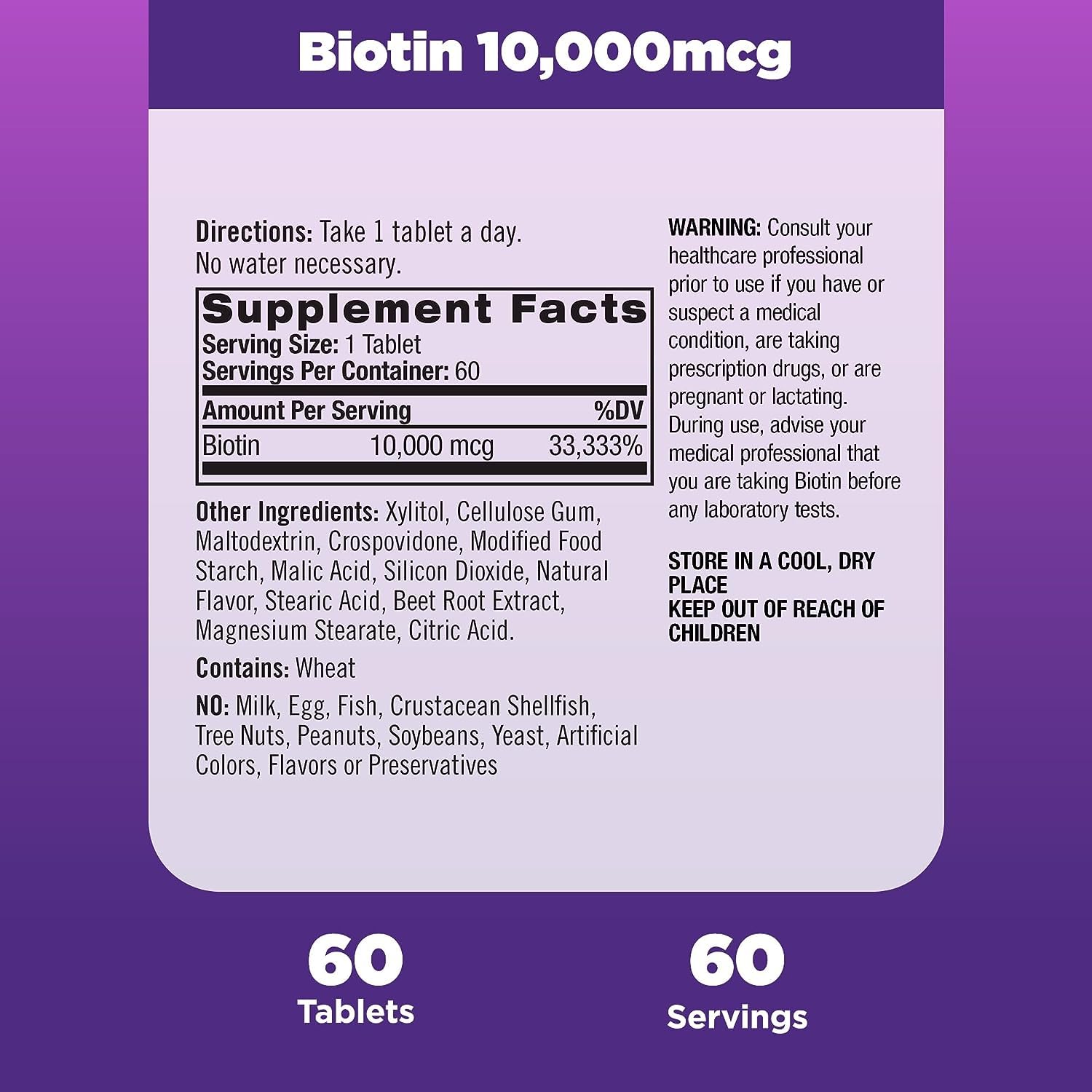 Natrol Biotin 10000mcg FST Dslv