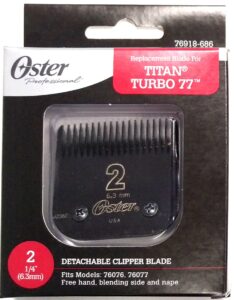 oster black replacement blade titan/turbo77 size 2