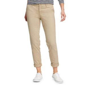 eddie bauer women's stretch legend wash pants - boyfriend, cloud, 10