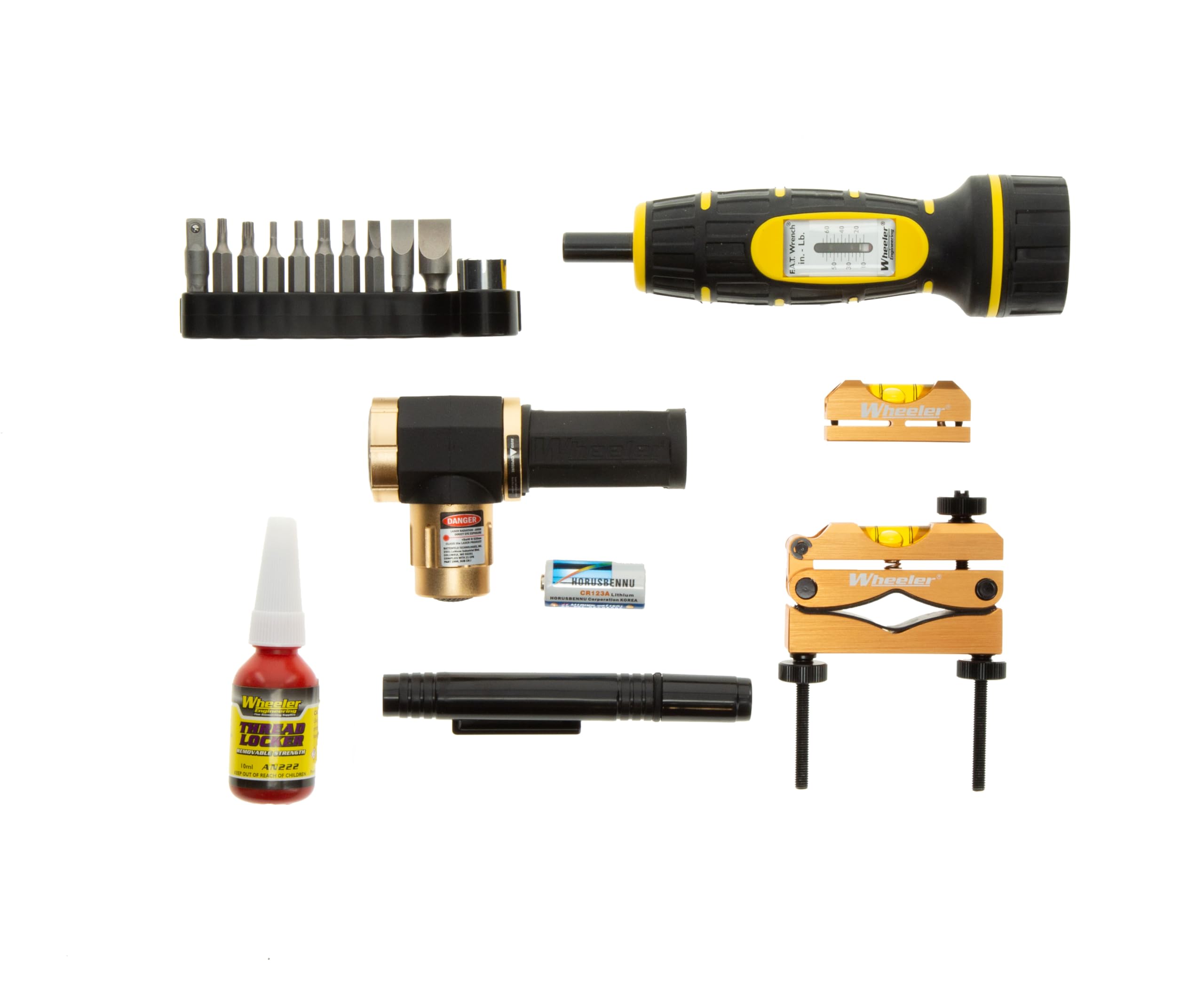 Wheeler Engineering Ultra Scope Mounting Kit with Laser Bore Sighter, Reticle Leveling System and FAT Wrench for Scope Installation and Alignment