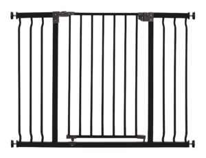 dreambaby liberty security baby safety gate - with smart stay open feature - fits openings 39-42 inches wide - black - model l920bb