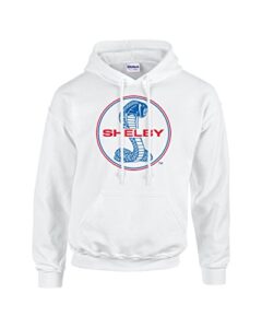 ford mustang shelby cobra hooded sweatshirt blue and red hoodie hood racing performance tough muscle car design-white-xl