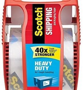 Scotch Heavy Duty Packaging Tape, 2 Inches x 800 Inches, Clear - 2 Count