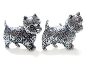 kiola designs westie dog cufflinks