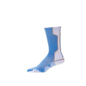 csi i-formation athletic crew socks usa made large c blue/white