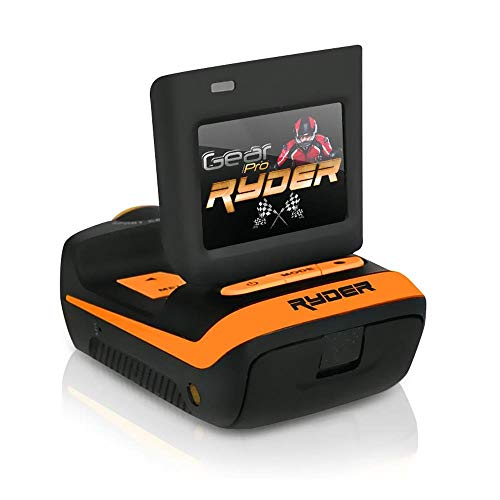 Sound Around Ryder Sports HD Action Camera-1080P Mini Camcorder 16MP Anti Shaking Cam GPS Tracking 1.5 Screen USB SD Card HDMI Battery-Waterproof Case Helmet Mount-GearPro GDV786GOR(Orange)