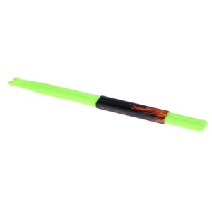 andoer pair of 5a drumsticks stick with lightweight nylon for drum set green