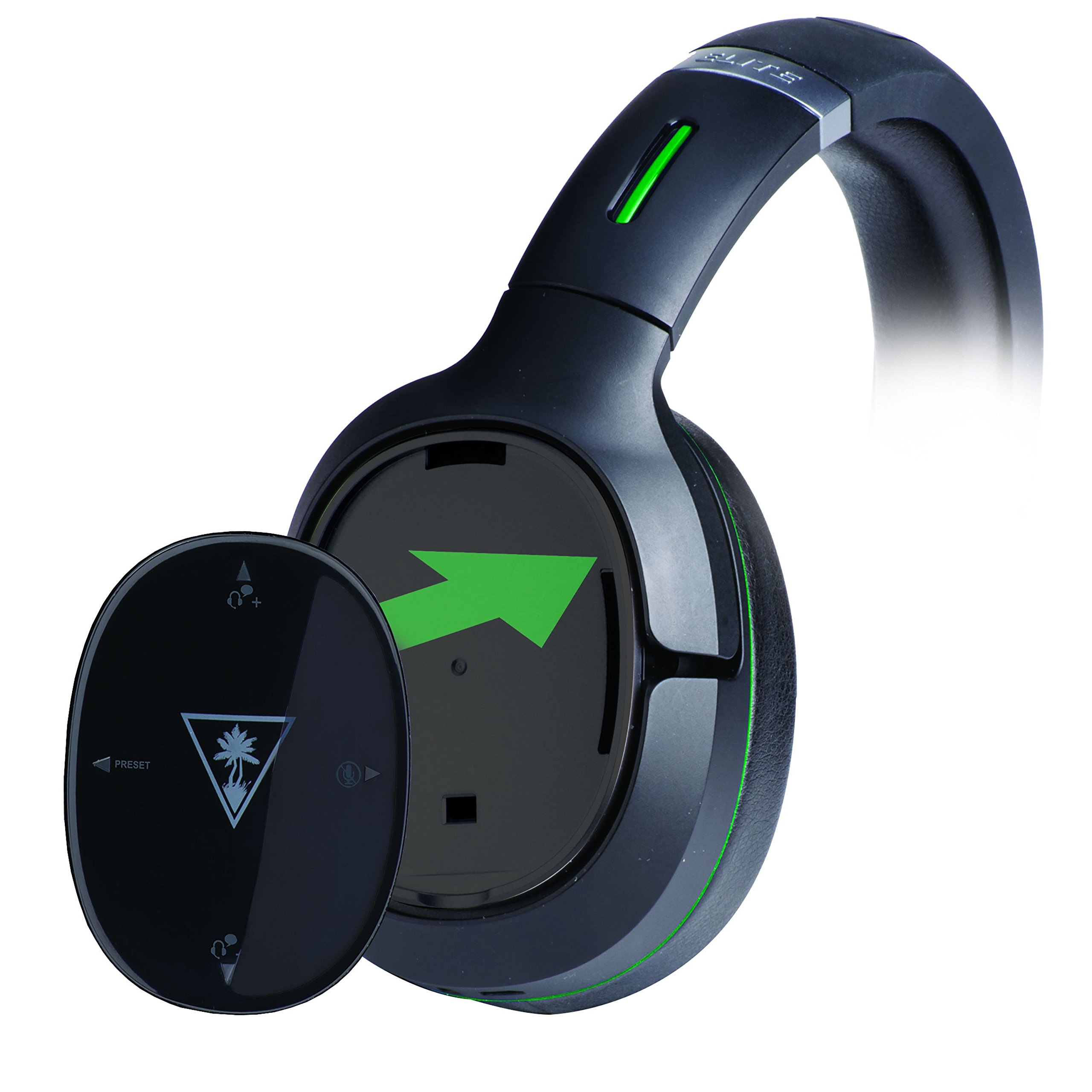 Turtle Beach - Ear Force Elite 800X Premium Fully Wireless Gaming Headset - DTS Headphone:X 7.1 Surround Sound - Noise Cancellation- Xbox One, Mobile Devices