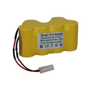 high capacity 7.2v nimh battery pack for euro-pro shark cordless sweeper v1950 vx3 replacing xb1918