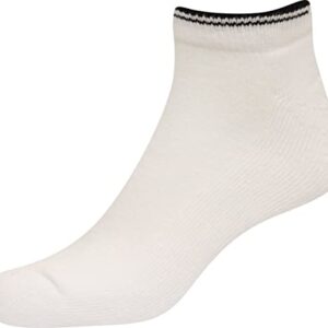 FootJoy ComfortSof Sportlet Women 3-Pack Socks, White / Black / Driftwood, Fits Shoe Size 6-9