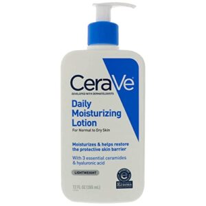 cerave daily moisturizing lotion, 12 oz (2 pack)