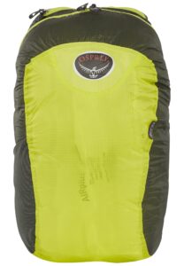 osprey ultralight collapsible stuff pack, electric lime