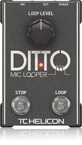 tc helicon ditto mic looper easy to use two-button looper pedal for vocals and acoustic instruments