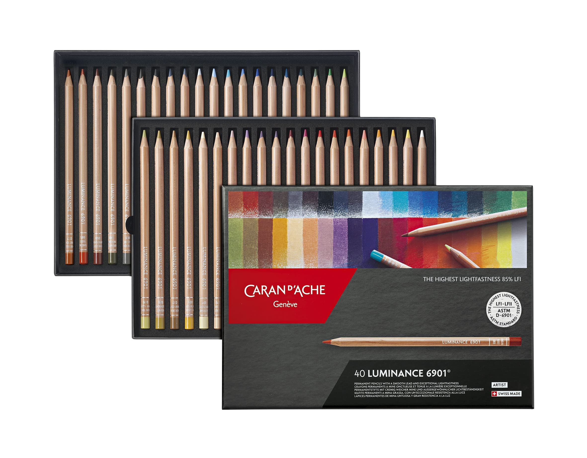 Caran D'ache Luminance Colored Pencil Set of 40 (6901.740)