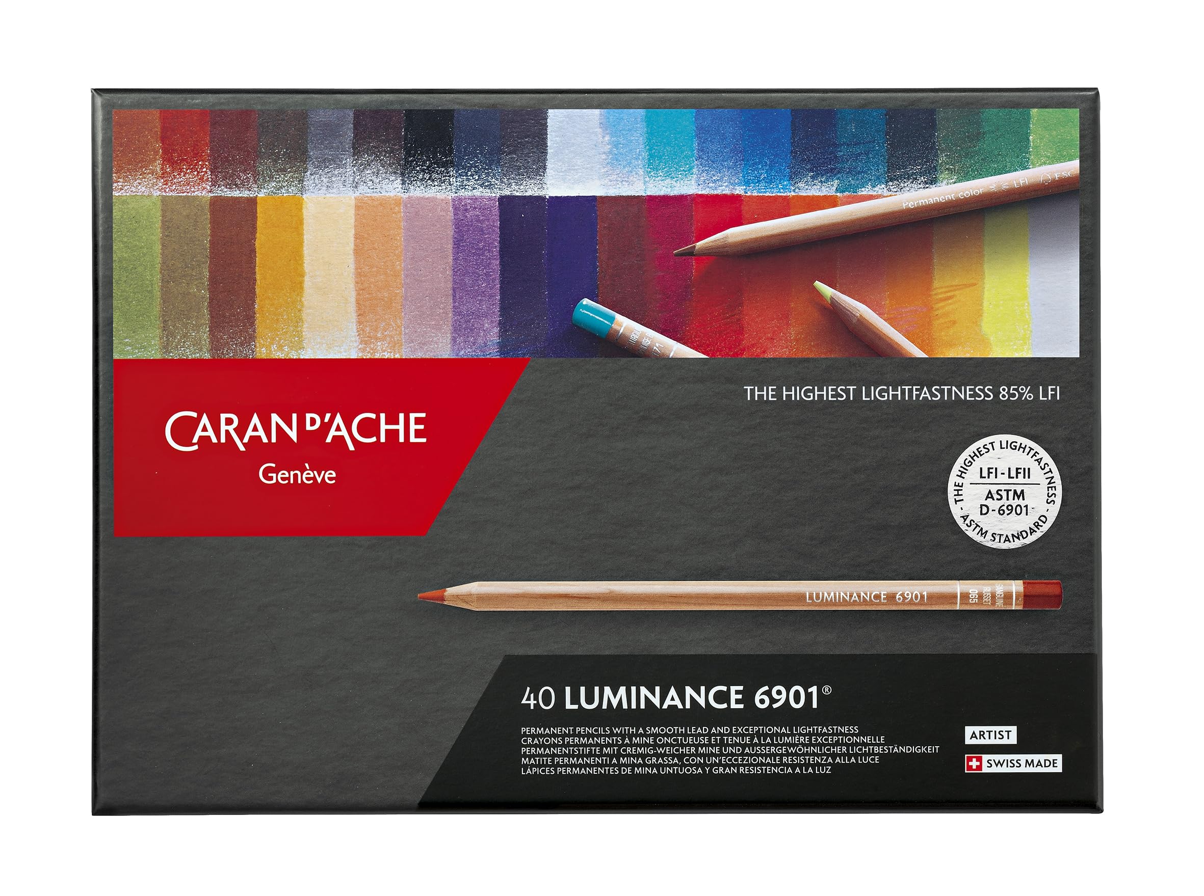 Caran D'ache Luminance Colored Pencil Set of 40 (6901.740)