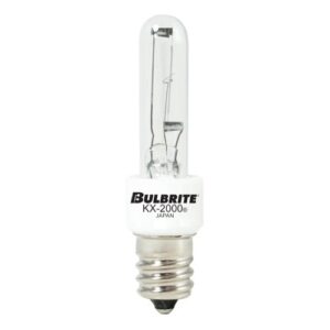 bulbrite kx60cl/e12 60-watt dimmable kx-2000 krypton/xenon t3, candelabra base, clear [6 pack]