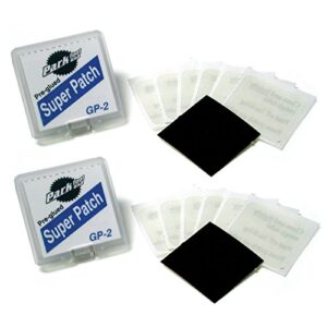 park tool gp-2 pre-glued super patch puncture repair kits (pair)