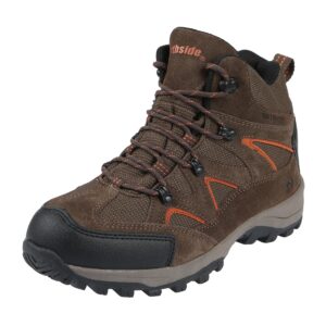 northside mens snohomish-m hiking boot, bark/orange, 10.5 us