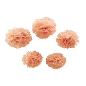 ginger ray pp-634 perfection tissue paper poms party & wedding decorations, pastel pink, 1