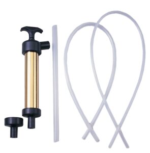 pactrade marine engine manual oil change extractor solid brass easy to use hand pump self-priming action - 9 inches long perfect for boats, off-road vehicle, rvs, auto