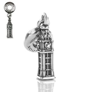 eveserose silver big ben tower london sterling charm fits pandora & similar bracelets