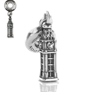 EvesErose Silver Big Ben Tower London Sterling Charm Fits Pandora & Similar Bracelets