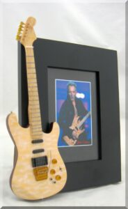 phil collen miniature guitar frame def leppard