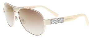 jimmy choo women's baba/s light gold/browwn mirror gold shade