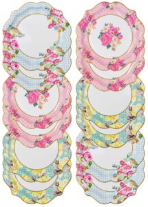 talking tables truly scrumptious floral plates for a tea party, wedding, multicolor (1)