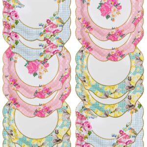 Talking Tables Truly Scrumptious Floral Plates for a Tea Party, Wedding, Multicolor (1)