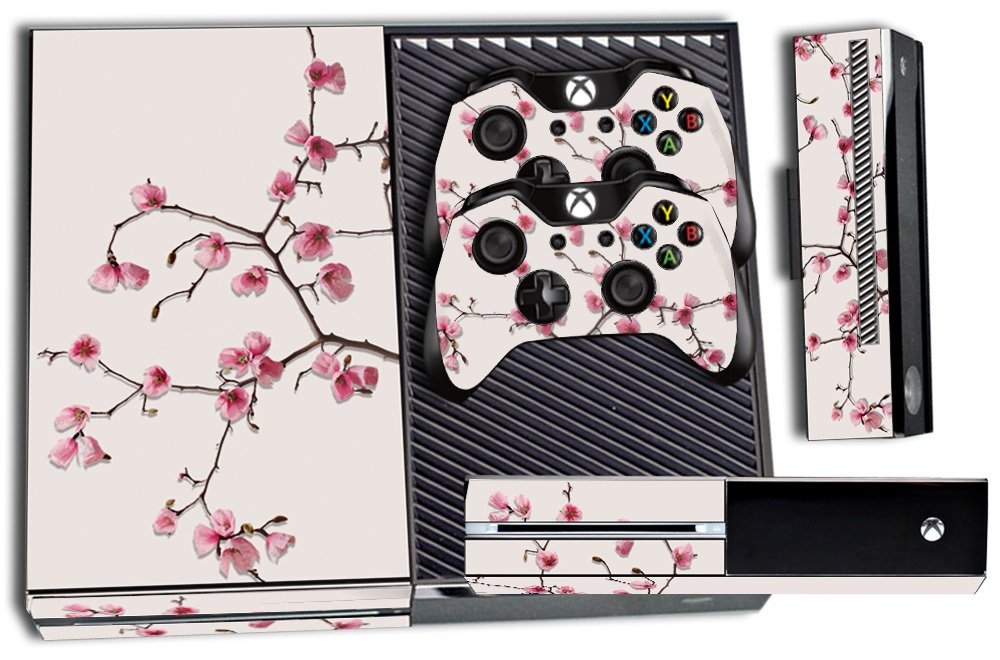 247 Skins Graphics kit Sticker Decal Compatible with Xbox One and Wireless Controllers - Cherry Blossoms