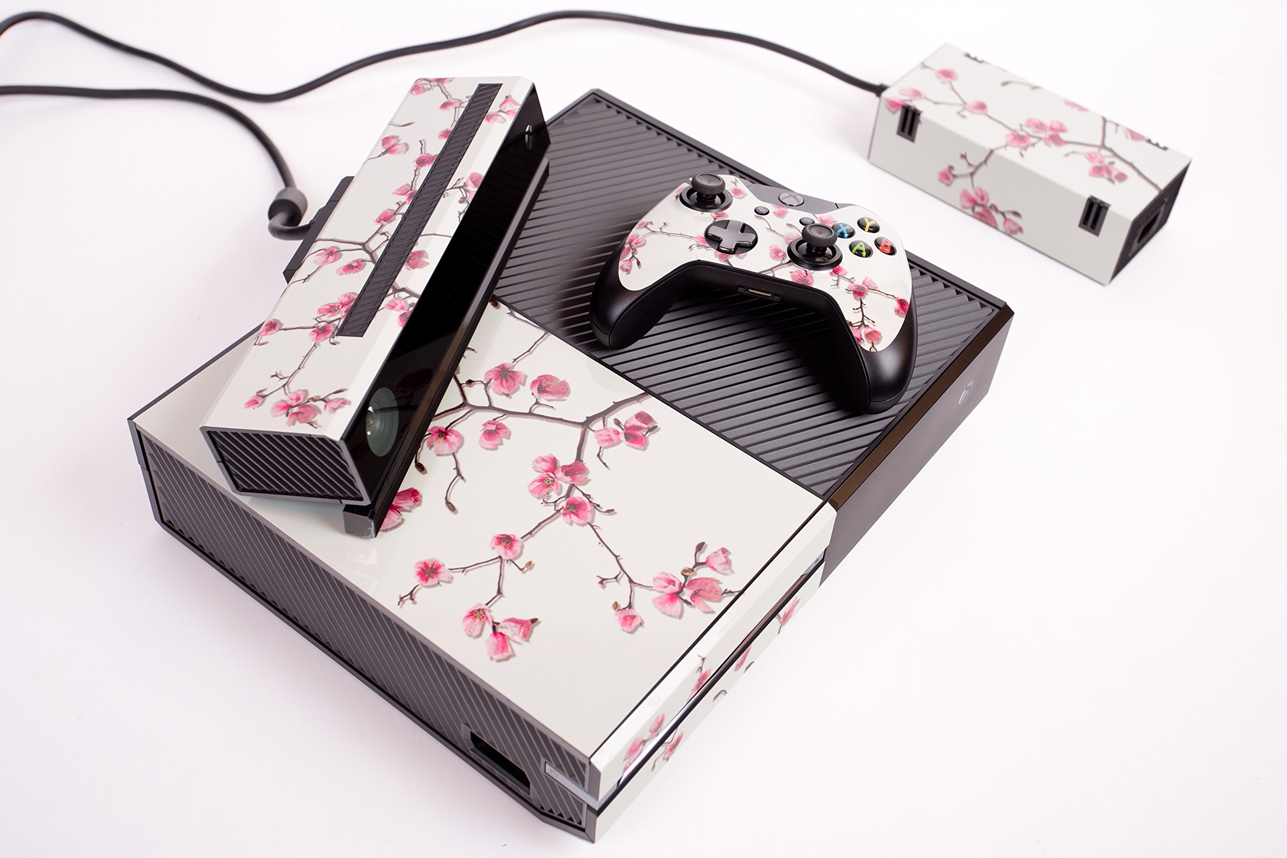 247 Skins Graphics kit Sticker Decal Compatible with Xbox One and Wireless Controllers - Cherry Blossoms