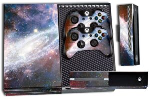 247 skins graphics kit sticker decal compatible with xbox one and wireless controllers - nebula