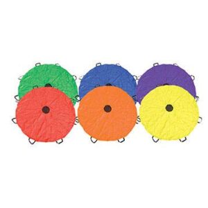 palos sports solid color 6' play parachutes set of 6