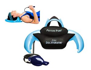 posture pump® neck exercising dual cervical spine disc hydrator® pump | relieves neck & upper back pain stiffness | neck shoulder pain relief posture control (dual air cell model 1400-d)