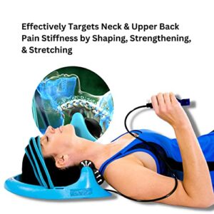 Posture Pump® Neck Exercising Dual Cervical Spine Disc Hydrator® Pump | Relieves Neck & Upper Back Pain Stiffness | Neck Shoulder Pain Relief Posture Control (Dual Air Cell Model 1400-D)