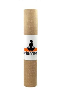 yoharmony eco friendly jute yoga mat pilates mat exercise mat