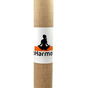 YoHarmony Eco Friendly Jute Yoga Mat Pilates Mat Exercise Mat