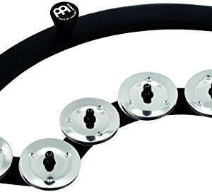 Meinl Percussion BBTA2-BK Backbeat Tambourine for 13-14 Inch Drums, Stainless Steel Jingles