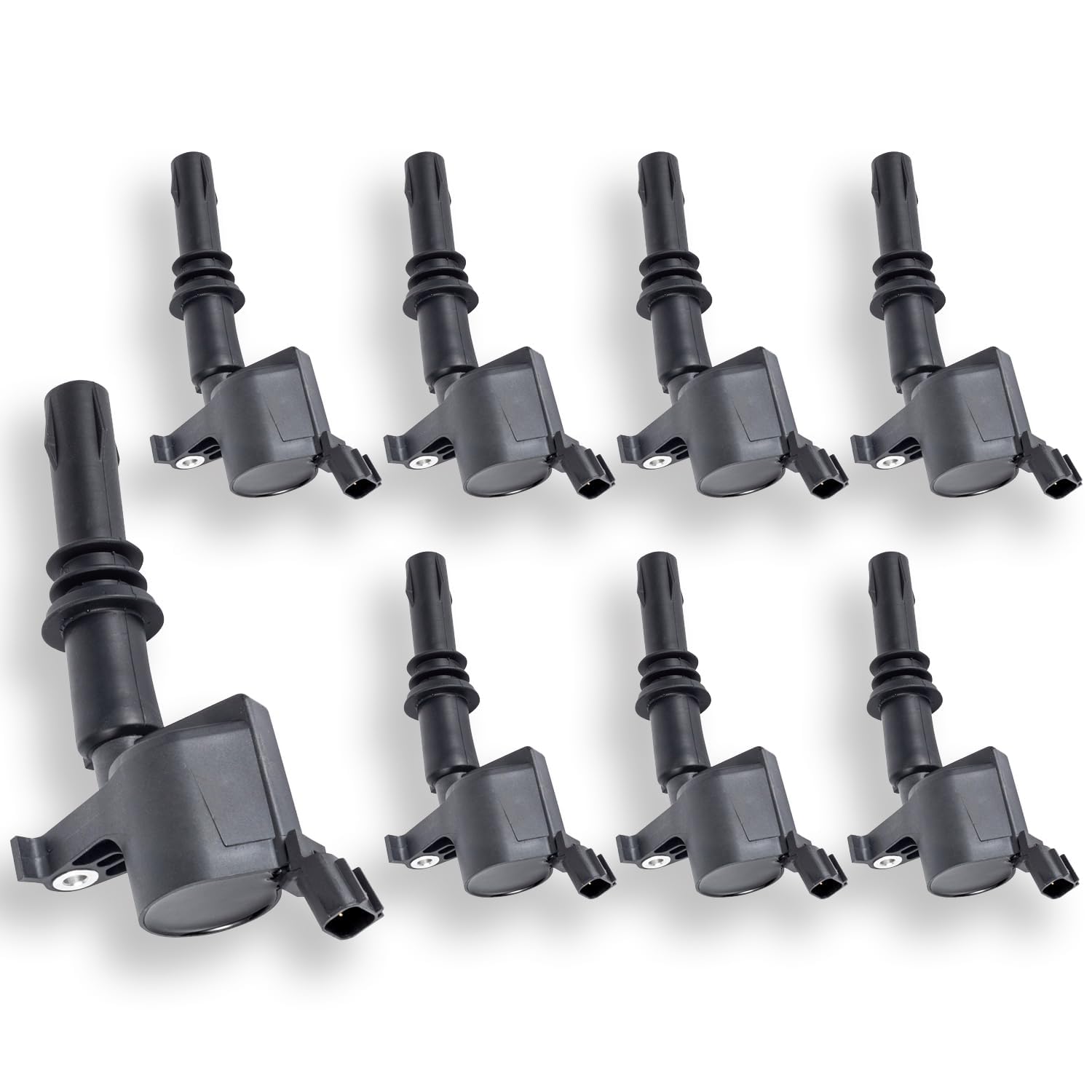 ENA Set of 8 Straight Boot Ignition Coil Pack Compatible with Ford Lincoln Expedition Explorer F-150 Super Duty Mustang Mountaineer 4.6l 5.4l 6.8l Replacement for DG511 C1541 FD508