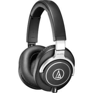 audio-technica ath-m70x closed-back dynamic professional studio monitor headphones, black