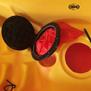 RIYIN 6 Inch Hole Diameter Deck Hatch with Cat Bag for Kayak Boat Fishing Rigging