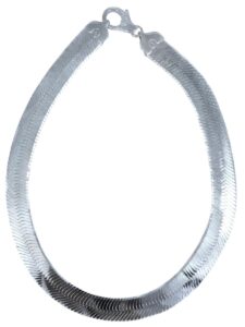 josco herringbone necklace. 16.5mm sterling silver italian .925 solid chain. 20,22,24,30 inches (20 inches)