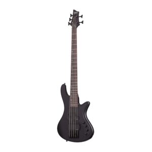 schecter stiletto stealth - satin black, 5-string