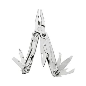 leatherman, rev pocket size multitool with package opener and screwdrivers, stainless steel with nylon sheath