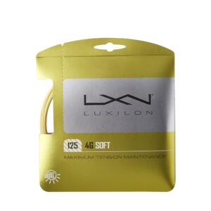 Luxilon 4G Soft 125 Tennis String - Set, Gold